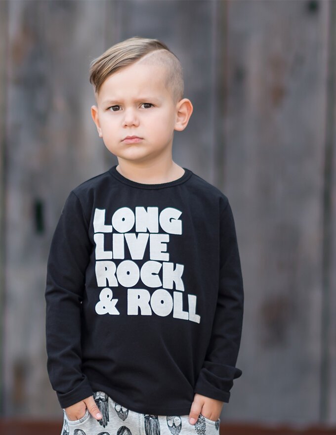 Rock Your Kid Long Live Rock N Roll L/s Tee - SHOP BY BRAND-Rock Your ...