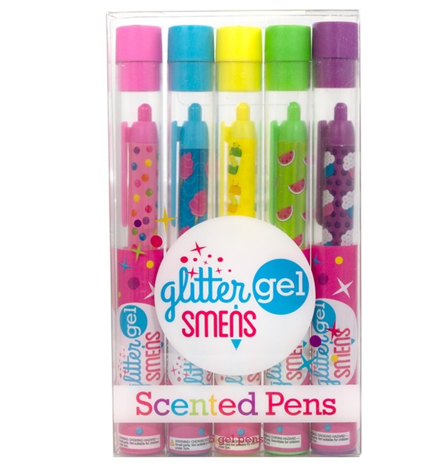 Smens - Scented Glitter Gel Pens -5 Pack - PLAY-Art & Craft : Kids ...