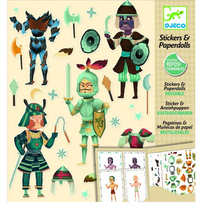 Djeco Paper Dolls - Knights - PLAY-Art & Craft : Kids Clothing NZ ...