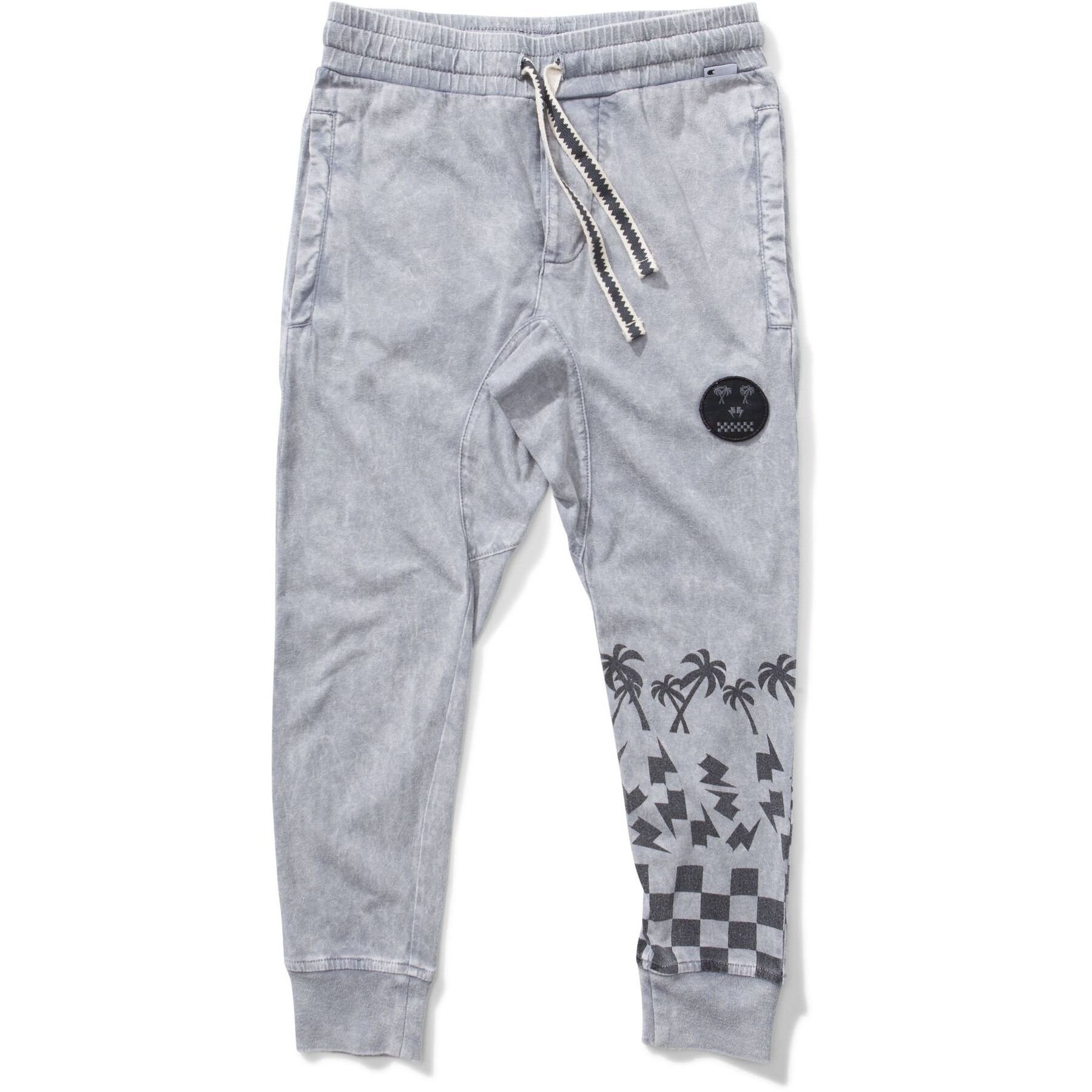 Munster Checker Palm Jersey Pant - Acid Grey - SHOP BY BRAND-Munster ...