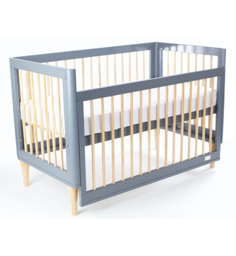 Babyhood Riya 5 in1 Cot - Grey/Beech - BABY ESSENTIALS-Furniture : Kids ...