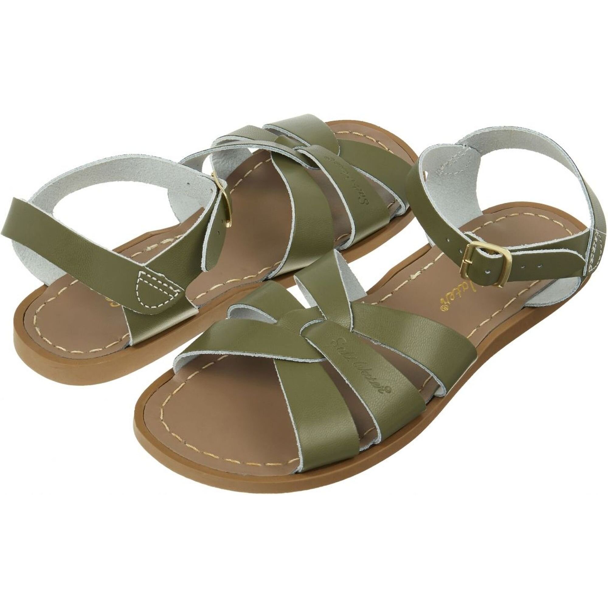 Saltwater Original Sandal-Olive - FOOTWEAR-Sandals & Jandals : Kids ...