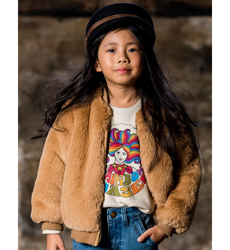 Rock Your Kid Tan Fur Jacket - SHOP BY BRAND-Rock Your Kid : Kids ...