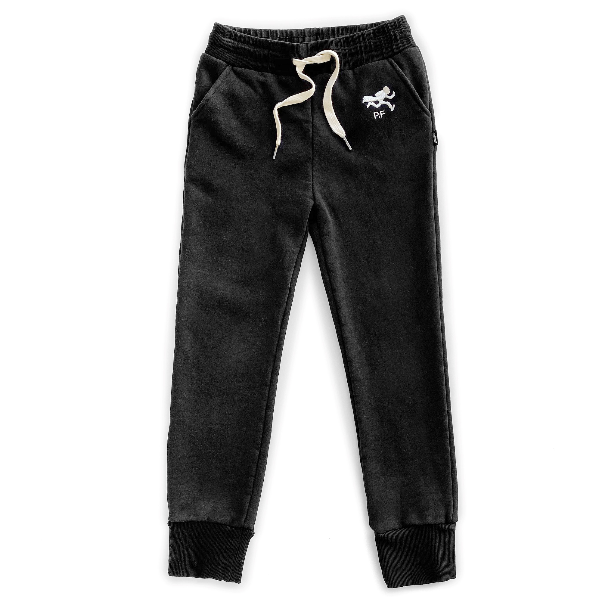 Pop Factory Runaway Trackies - Black Fleece - CLOTHING-BOY-Boys PANTS ...