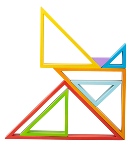BigJigs Wooden Stacking Triangles - PLAY-Educational : Kid Republic