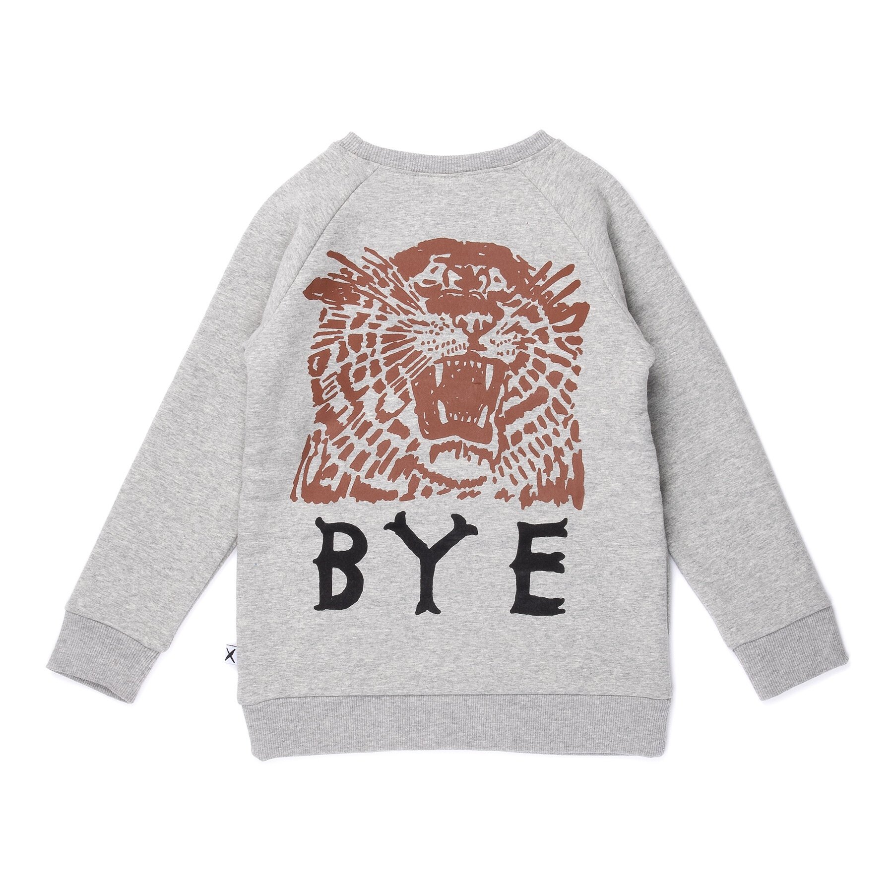 Minti Hello Bye Tiger Furry Crew - Grey Marle - SHOP BY BRAND-Minti ...