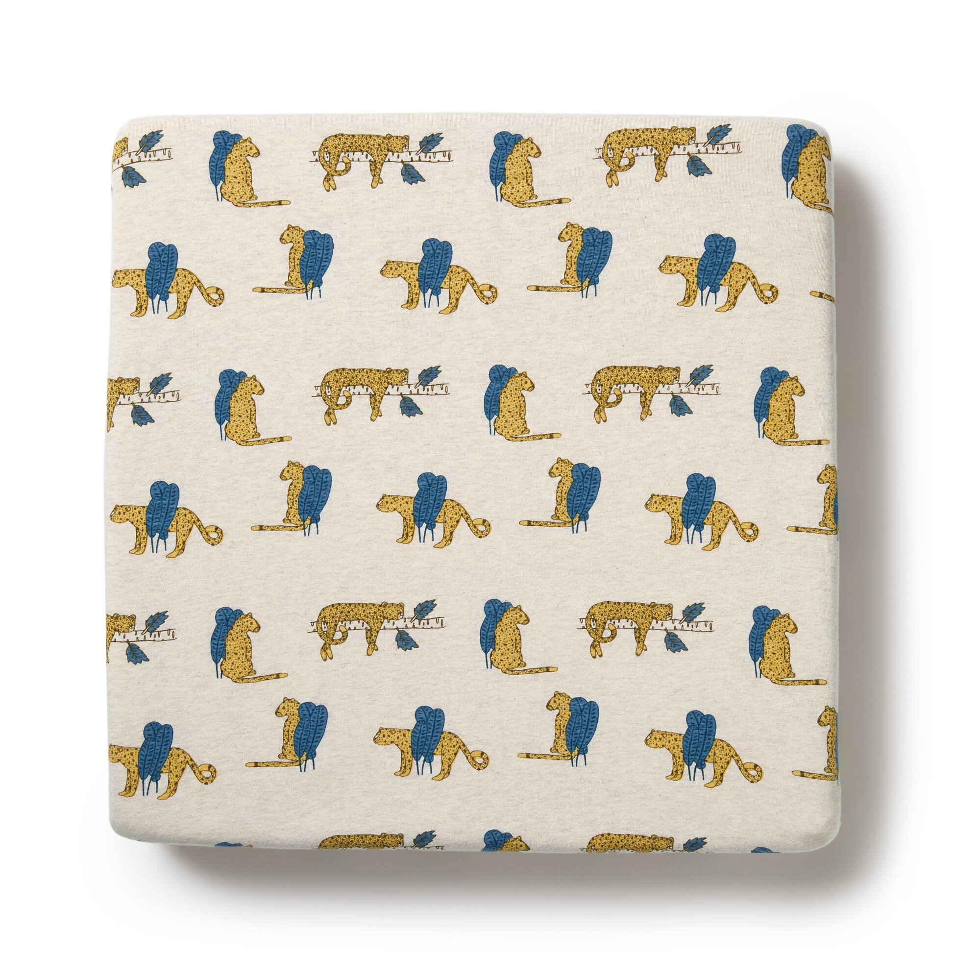 Wilson & Frenchy Organic Fitted Cot Sheet - Sneaky Leopard - SHOP BY ...