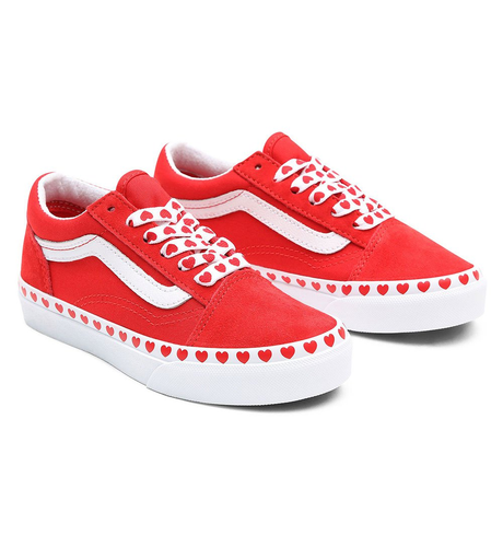 Vans Kids Old Skool - Heart Foxing - FOOTWEAR-Girl : Kids Clothing NZ ...