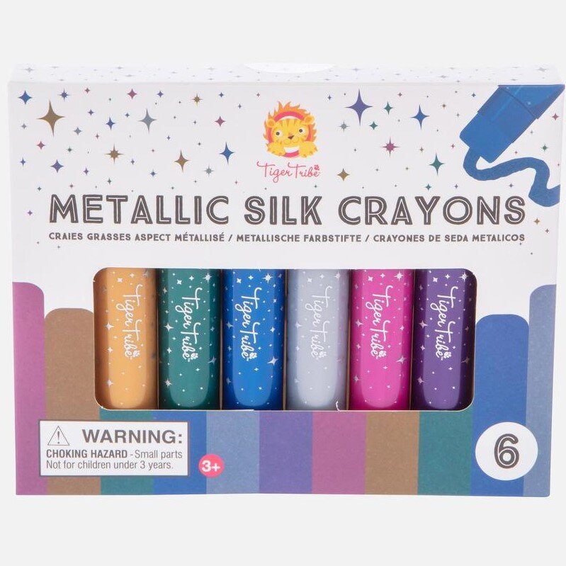 Tiger Tribe Metallic Silk Crayons - PLAY-Art & Craft : Kids Clothing NZ ...