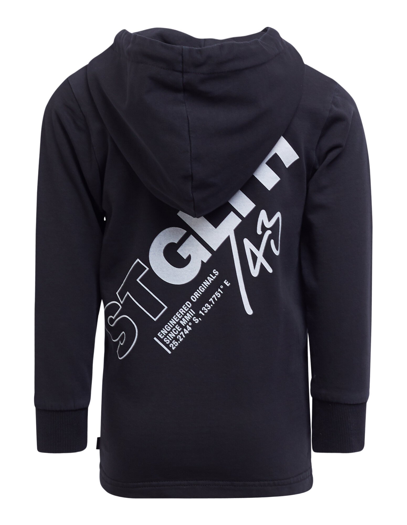 St Goliath Davy Hooded Tee - Black - SALE-Sale Boys Clothing-L/S Tees ...