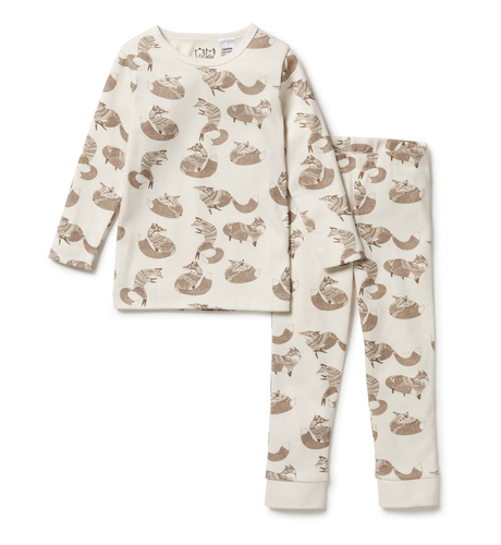 Wilson & Frenchy Organic Long Sleeve Pyjamas - Mr Fox - SALE-Boys Sale ...