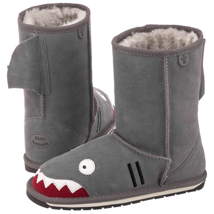 EMU Little Creatures Shark Boot - Putty - FOOTWEAR-Boy : Kids Clothing ...
