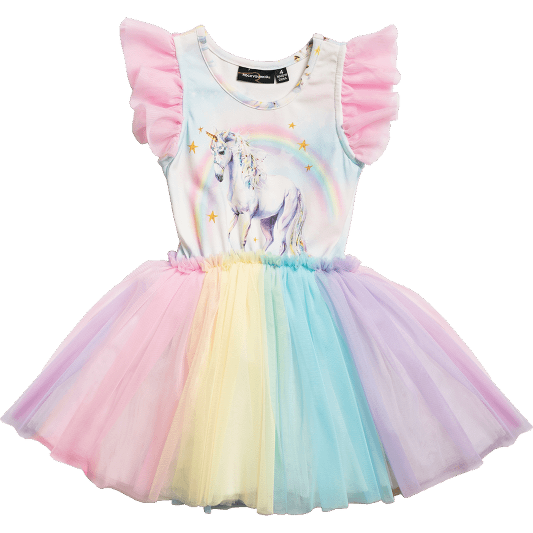 Rock Your Kid Sorbet Unicorn Frilled Singlet Circus Dress - CLOTHING ...
