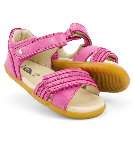 Bobux Step Up Magic Sandal - Pink - FOOTWEAR-Sandals & Jandals : Kids ...