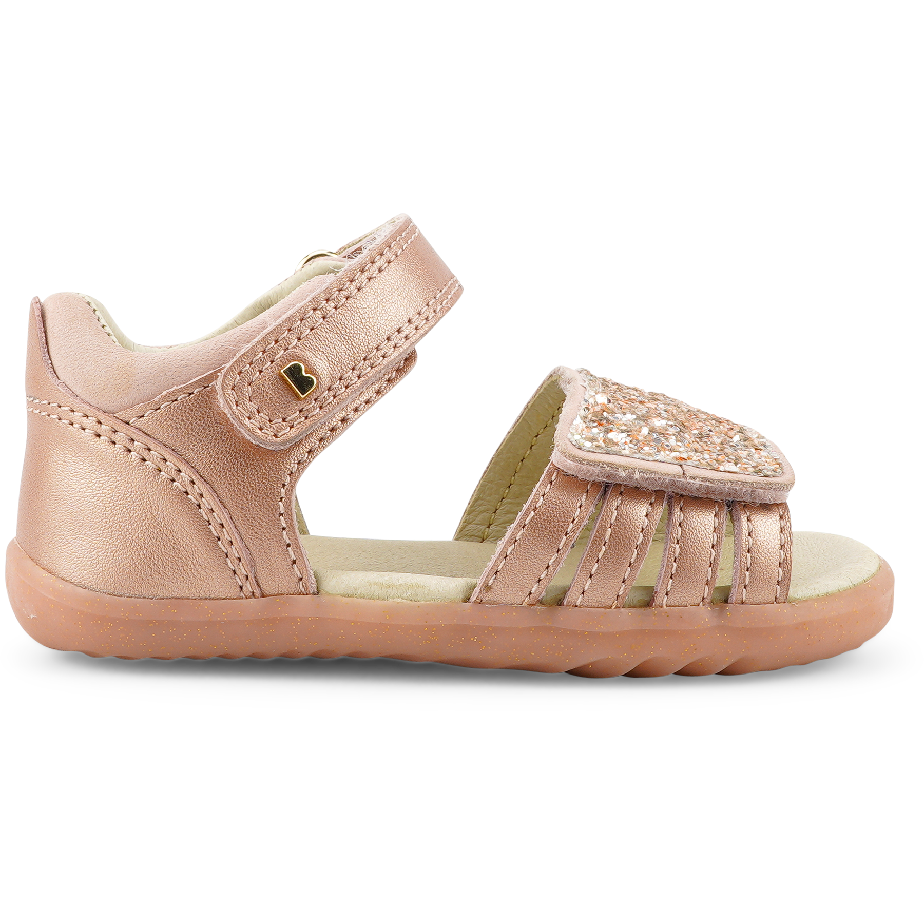 Bobux Step Up Gem Sandal - Rose Gold Sparkle - FOOTWEAR-Sandals ...