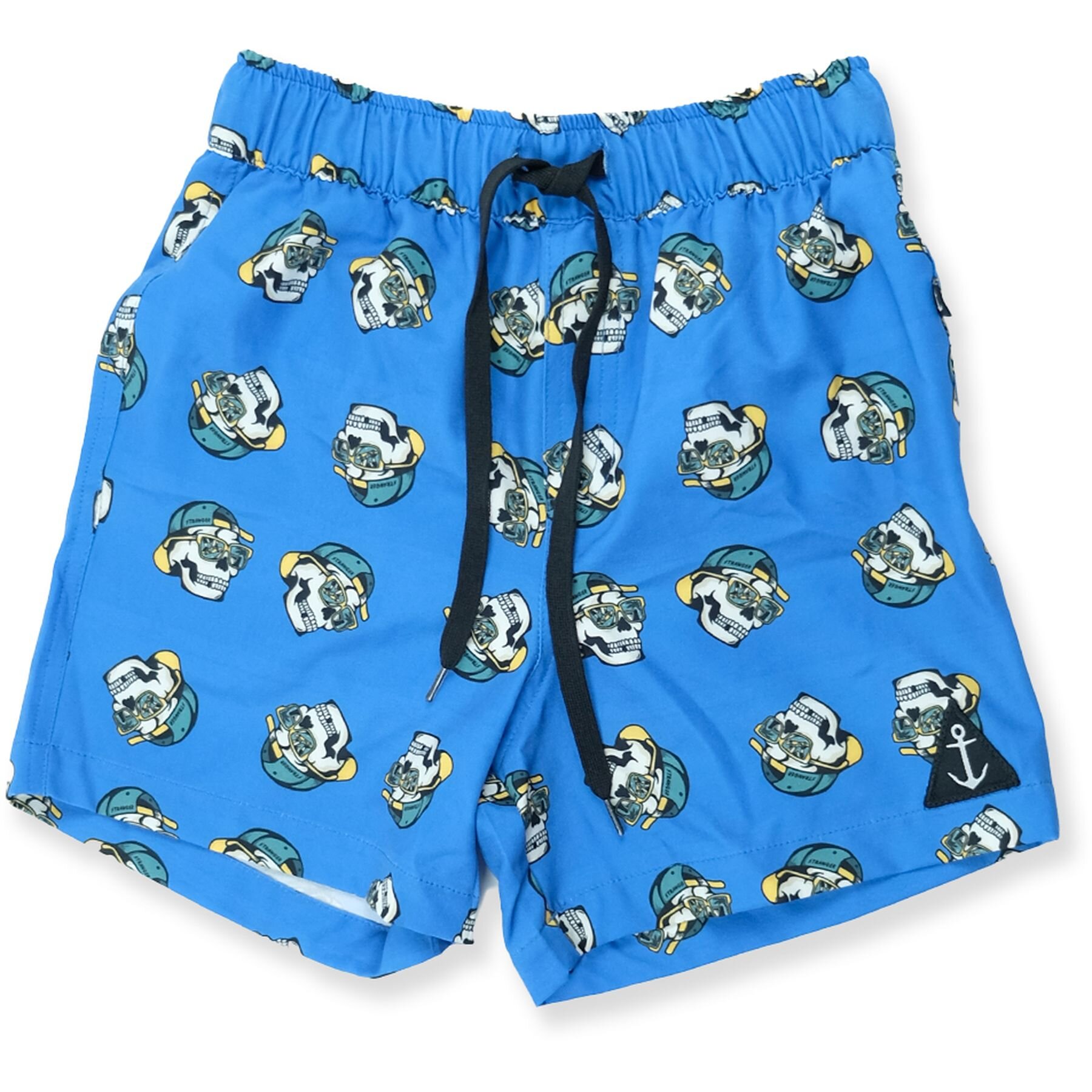 Hello Stranger Skulls Board Short - Blue Skulls - CLOTHING-BOY-Boys ...