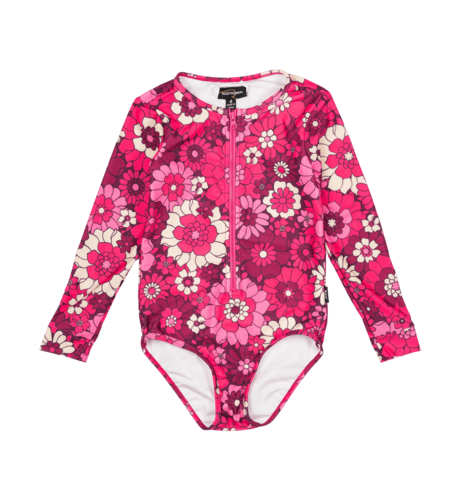 Rock Your Kid Aloha Fuchsia L/S Lined Rashie Swim One-Piece - SHOP BY ...