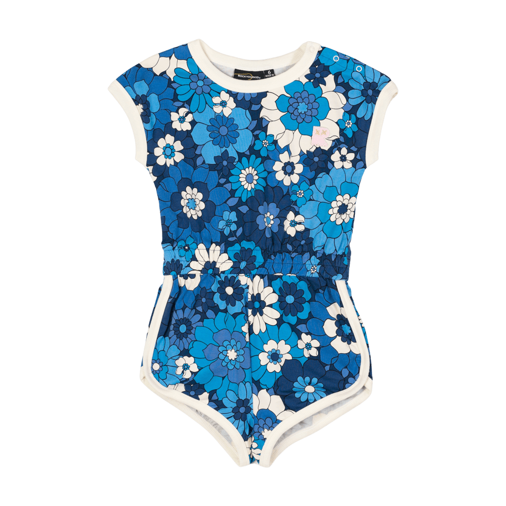 Rock Your Kid Aloha Azure Romper - CLOTHING-GIRL-Girls Jumpsuits ...