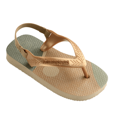 Havaianas Baby Palette Glow - Sand Grey/Golden - FOOTWEAR-Sandals ...