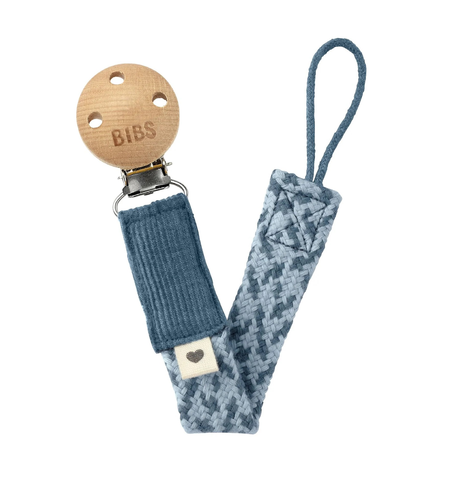 Bibs Paci Braid/Pacifier Clip - Blue - BABY ESSENTIALS-Feeding-Teething ...