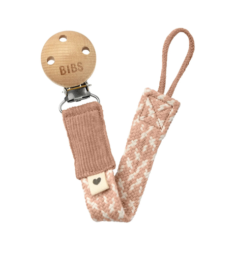 Bibs Paci Braid/Pacifier Clip - Blush - SHOP BY BRAND-Bibs : Kids ...