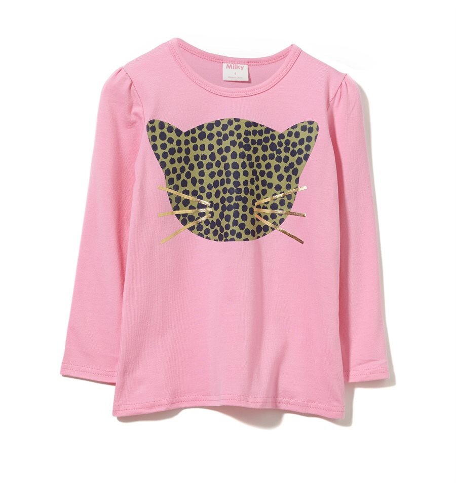 Milky Junior Meow L/S Tee - SALE-Sale Girls Clothing : Kids Clothing NZ ...