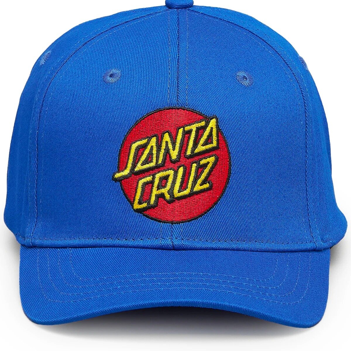 Santa Cruz Classic Dot Baseball Hat - Blue - CLOTHING-HATS-Caps : Kids ...