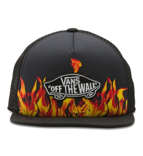 Vans Classic Patch Flaming Trucker Cap - CLOTHING-HATS-Caps : Kids ...
