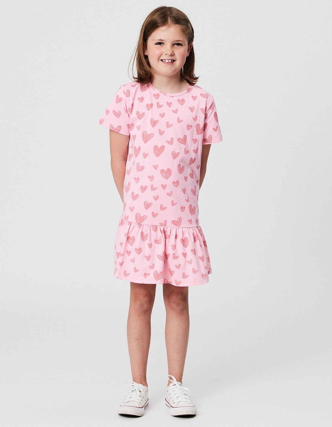 Kissed By Radicool Hearts Frill Dress - SALE-Girls Sale : Kids Clothing ...