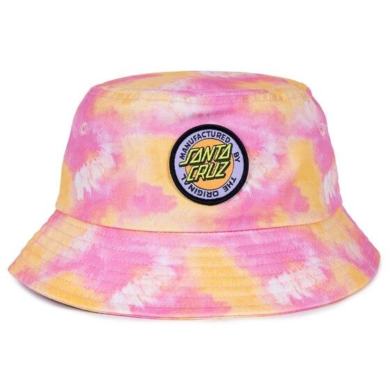Santa Cruz MFG Retro Dot Bucket Hat - Ginger Tie Dye - CLOTHING-HATS ...