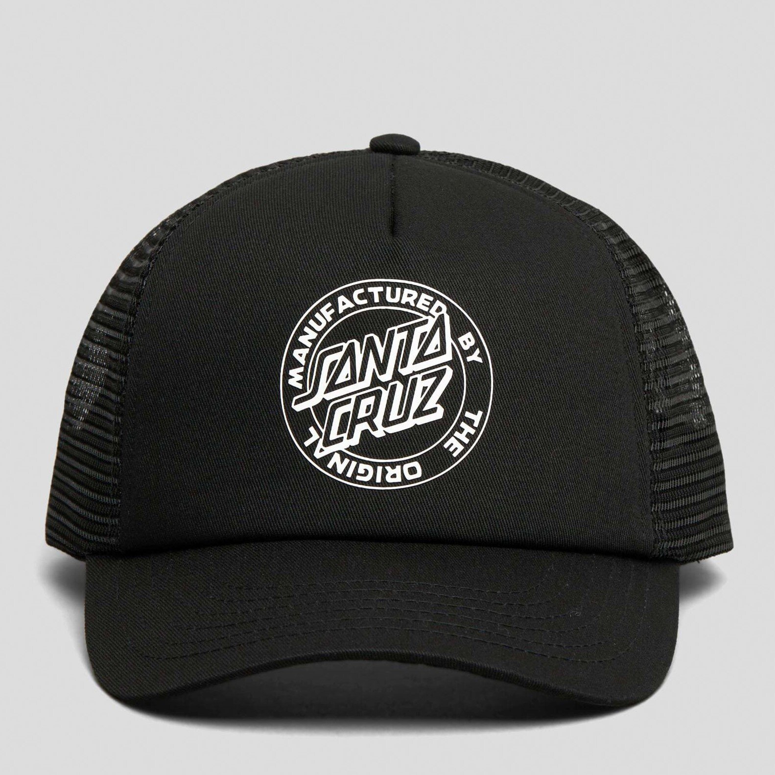 Santa Cruz MFG Dot Trucker Cap - Black - CLOTHING-HATS-Caps : Kids ...