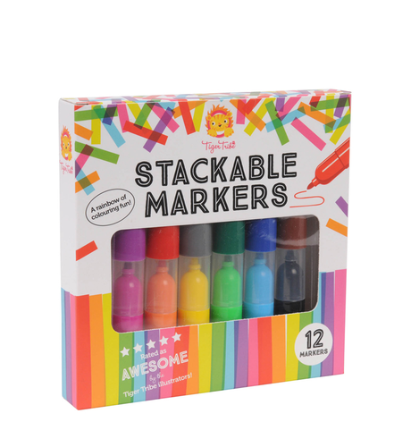 Tiger Tribe Stackable Markers - PLAY-Art & Craft : Kids Clothing NZ : Shop Online : Kid Republic ...