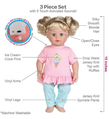 My Cuddle & Coo Baby Touch Activated Doll - PLAY-Dolls & Acc. : Kids ...