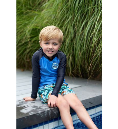 Milky Save The Ocean Rash Vest - CLOTHING-BOY-Boys Swimwear : Kids ...