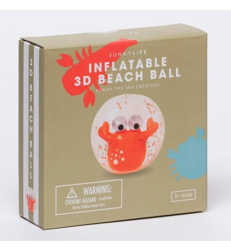 Sunnylife 3D Inflatable Beach Ball Sonny the Sea Creature - PLAY ...