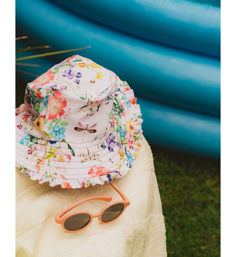 Minihaha Allegra Pink Print Swim Sun Hat - SHOP BY BRAND-Minihaha ...