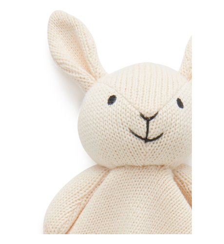 Purebaby Knitted Bunny Comforter - Cloud - PLAY-Infant Toys : Kids ...