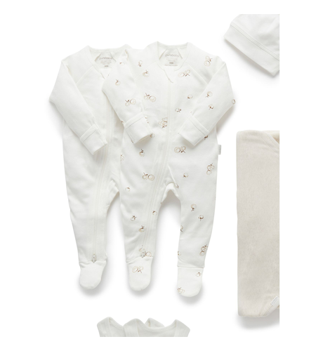 Purebaby Welcome Pack - Wheat Cottonbud - CLOTHING-BABY-Baby All In ...