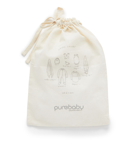 Purebaby Hospital Bag Small - Vanilla Blossom - CLOTHING-BABY-Baby All ...