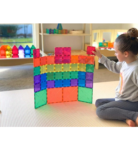 Connetix Rainbow Square Pack 40 pc - PLAY-Educational : Kids Clothing ...