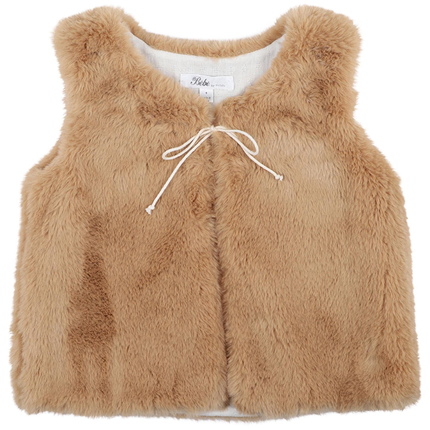 Bebe Faye Faux Fur Vest - Natural - SHOP BY BRAND-Bebe : Kids Clothing ...