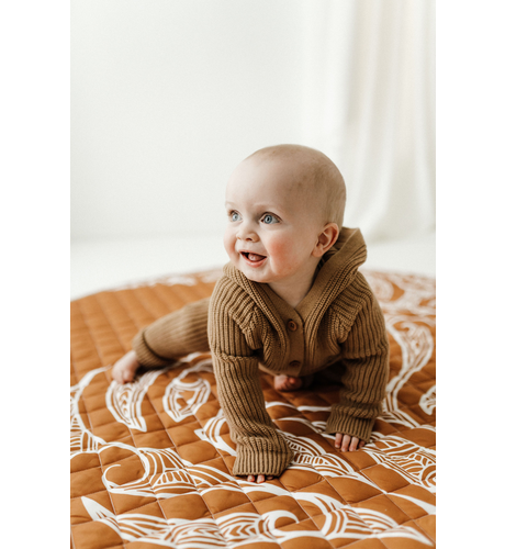 Bo & Ko Maori Inspired Playmat - Rust - PLAY-Play Mats : Kids Clothing ...