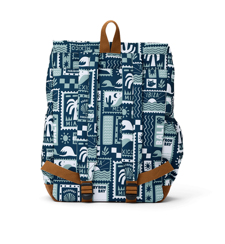Crywolf Knapsack - Blue Postcards - KIDS STUFF-School Bags : Kids Clothing NZ : Shop Online ...