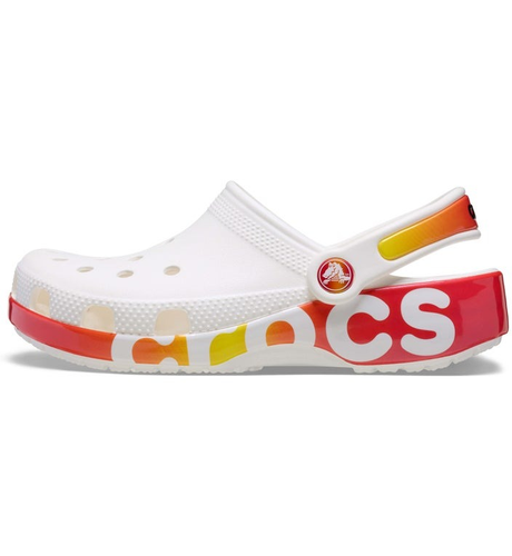 Crocs Toddlers Classic Reflector Clogs - White/Multi - FOOTWEAR-Sandals ...