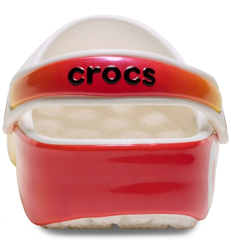 Crocs Toddlers Classic Reflector Clogs - White/Multi - FOOTWEAR-Sandals ...